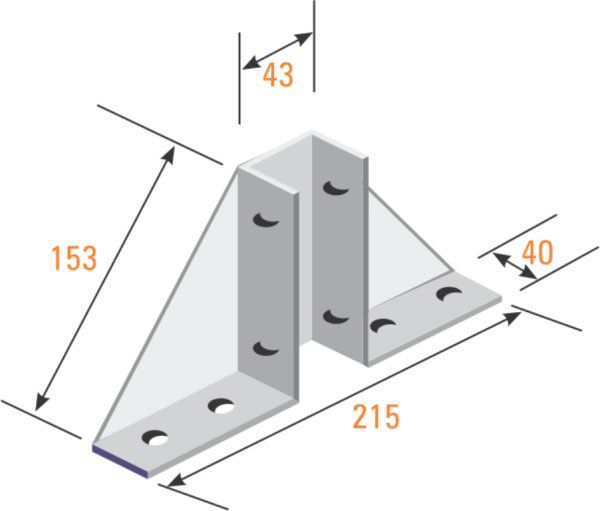 CSS FB109/41 Single Delta Bracket | ERF Electrical
